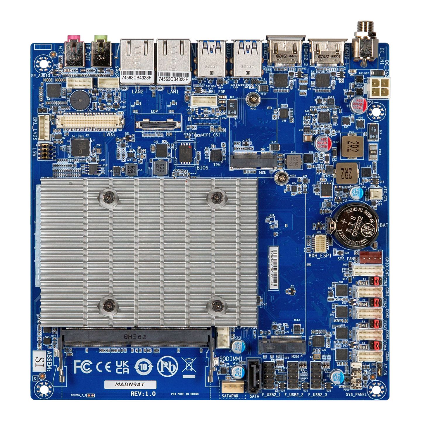 GIGAIPC iTXL-N97A - Thin Mini-ITX Single-Board-Computer mit Intel® Alder Lake-N