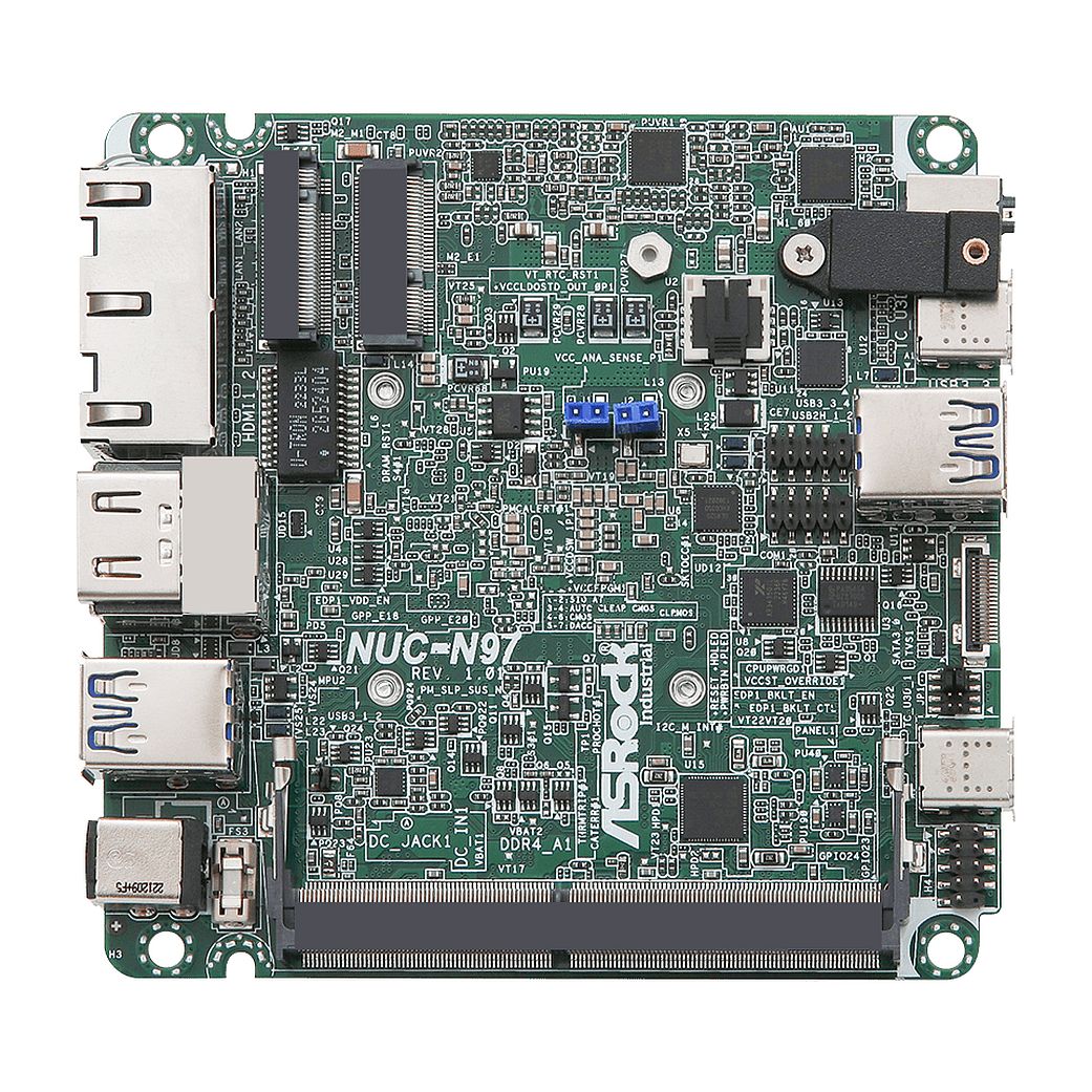 ASROCK Industrial NUC-N97 - AI Edge Board AI Edge Processor Board with Intel® Alder Lake-N